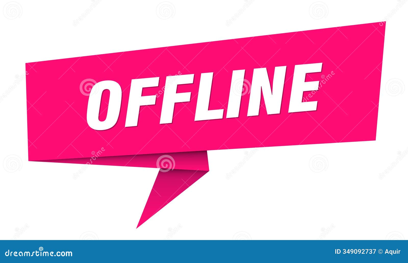 Offline Banner. Offline Speech Bubble, Label, Sticker, Sign Template ...
