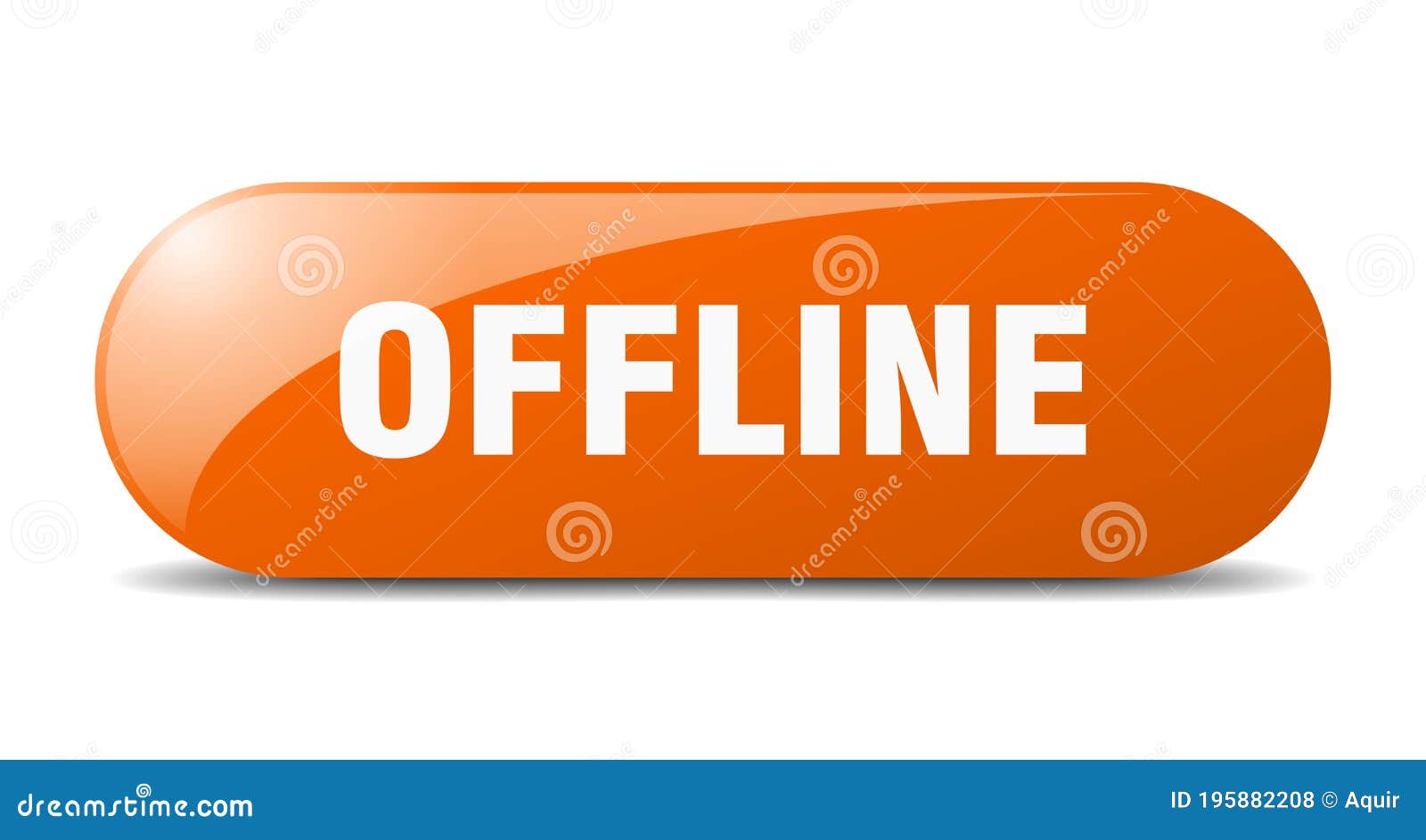 Offline Button. Offline Sign. Key. Push Button Stock Vector ...