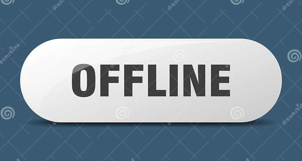Offline Button. Offline Sign. Key. Push Button Stock Vector ...