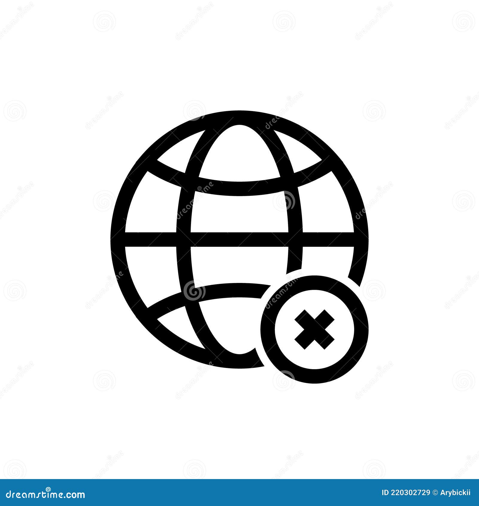 Offline icon isolated sign stock vector. Illustration of communication ...