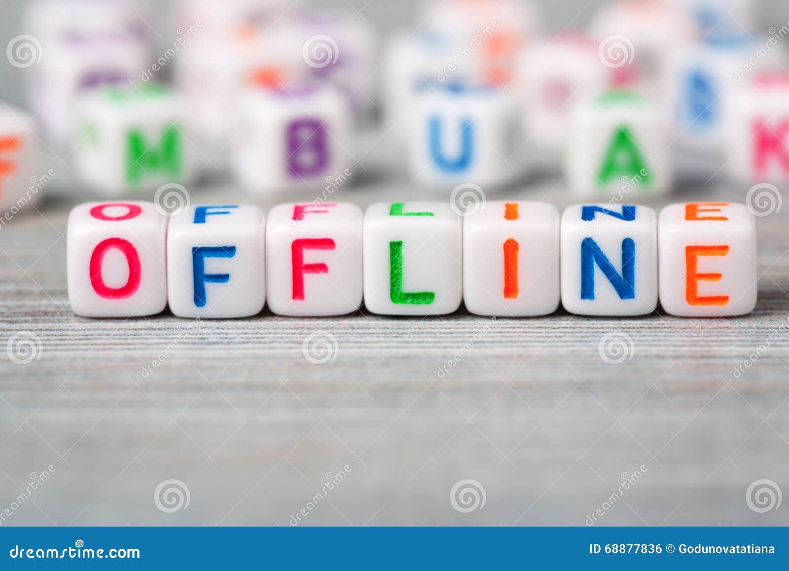 Offline stock photo. Image of letter, abstract, offline - 68877836