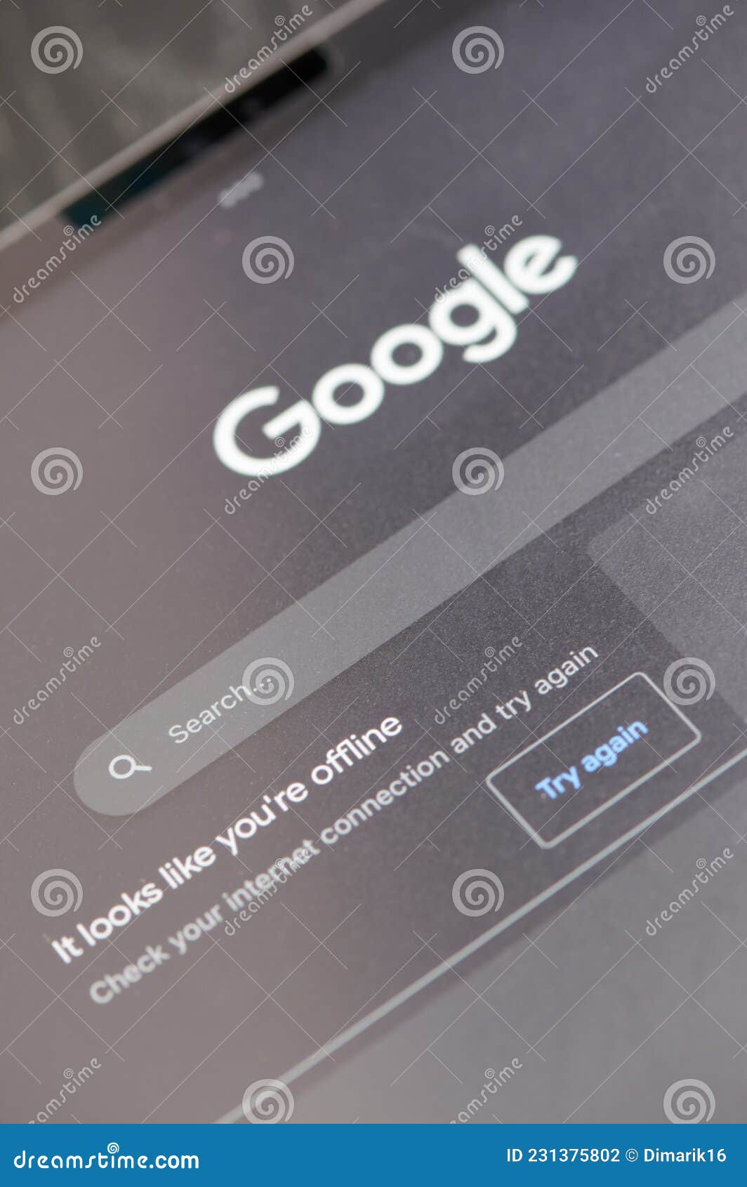 Offline Mode in Google Service Editorial Photography - Image of ...