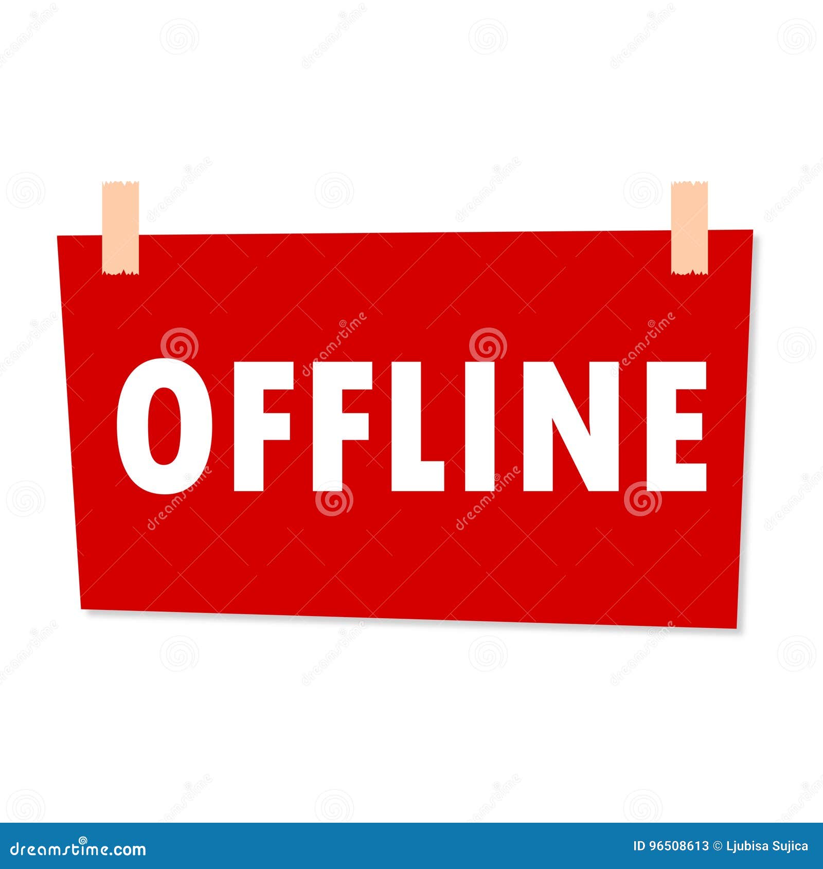 Offline Sign - Illustration Stock Illustration - Illustration of ...
