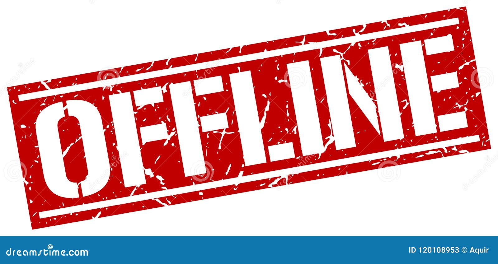 Offline stamp stock vector. Illustration of badge, insignia - 120108953