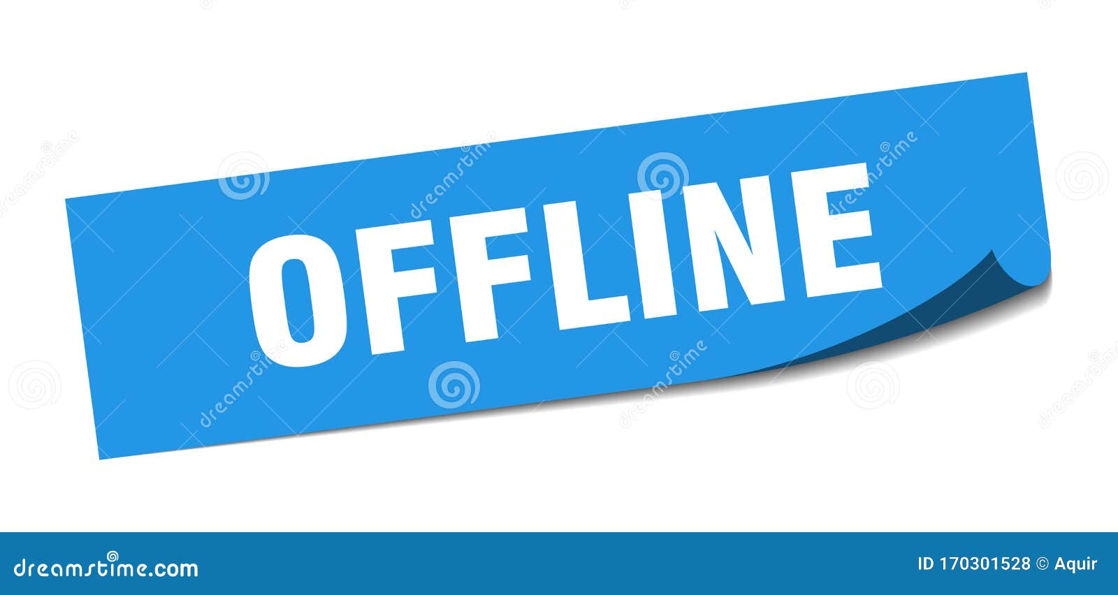 Offline Sticker. Offline Square Sign Stock Vector - Illustration of ...