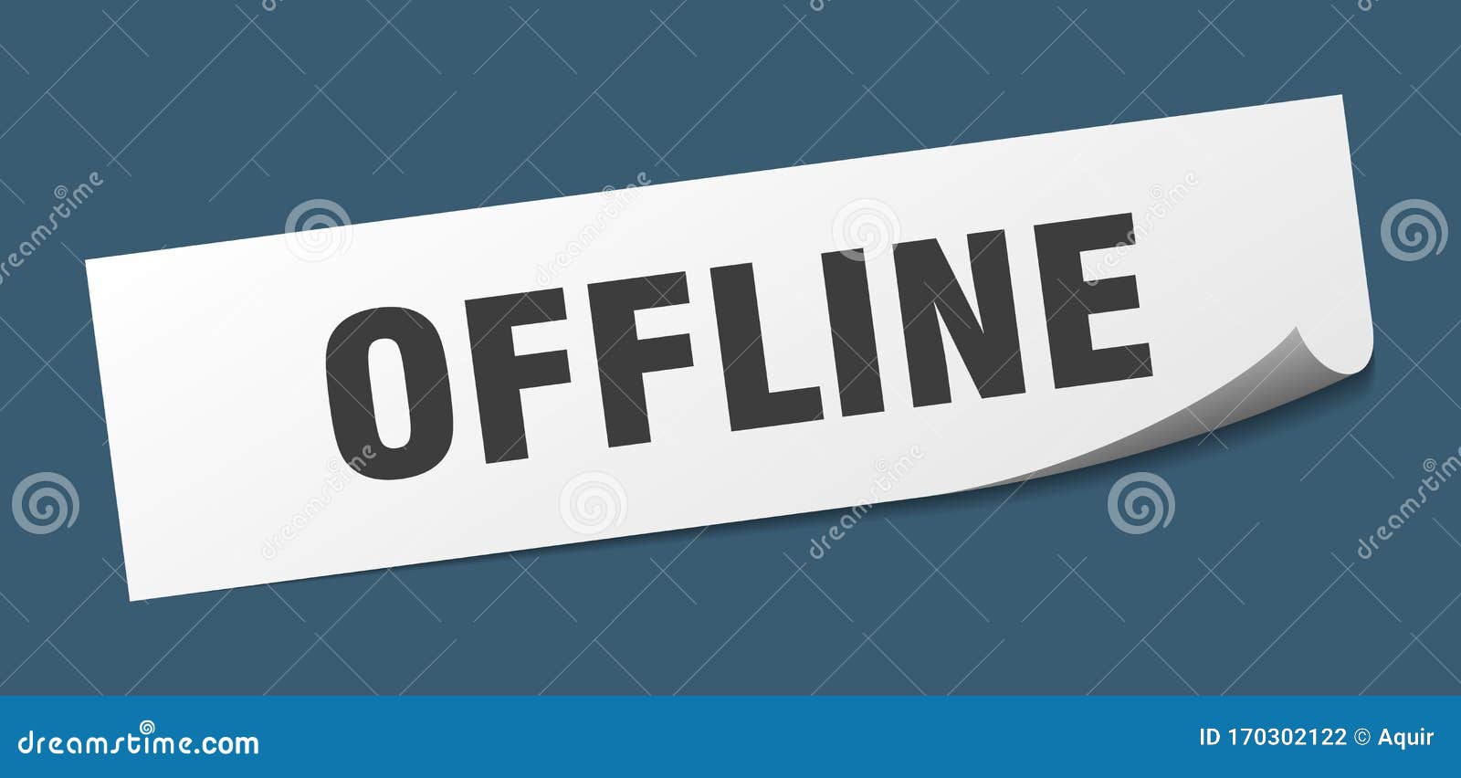 Offline Sticker. Offline Square Sign Stock Vector - Illustration of ...