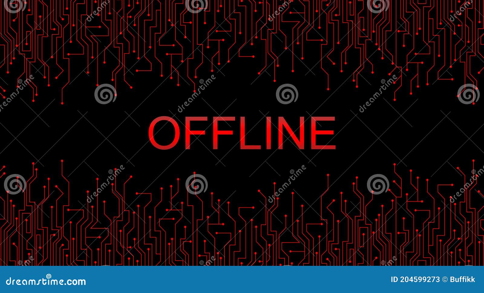 Offline Twitch Banner Background 16:9 for Stream. Offline High Computer ...