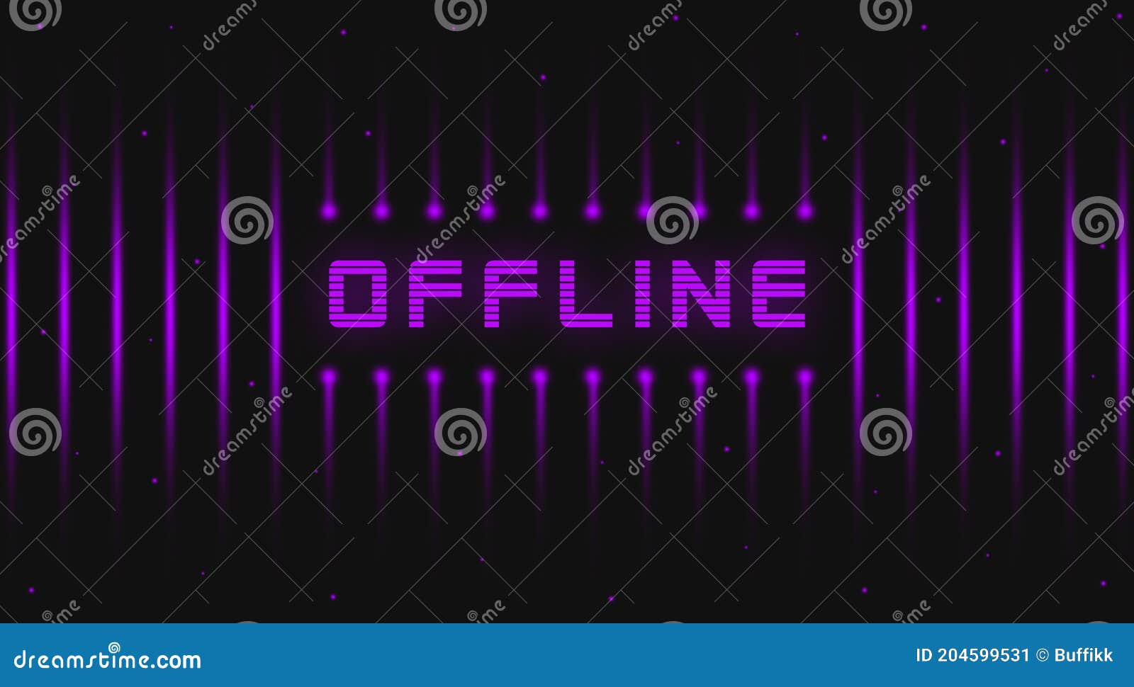 Offline Twitch Hud Screen Banner 16:9 for Stream. Offline Background ...