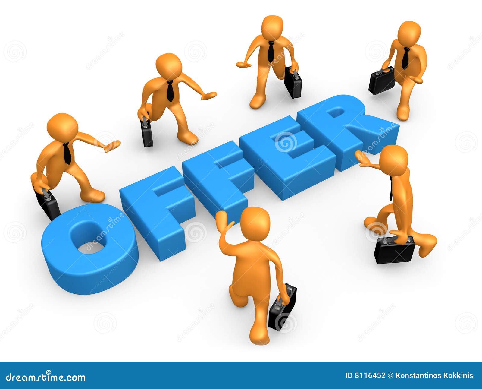 Offre d'affaires illustration stock. Illustration du lutte - 8116452