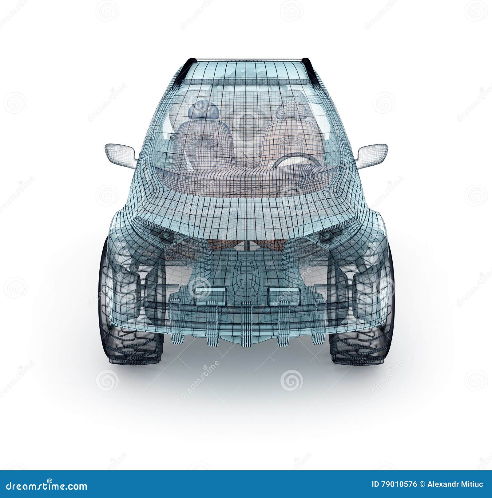 Offroad Car Design, Wire Model. Stock Photography | CartoonDealer.com ...