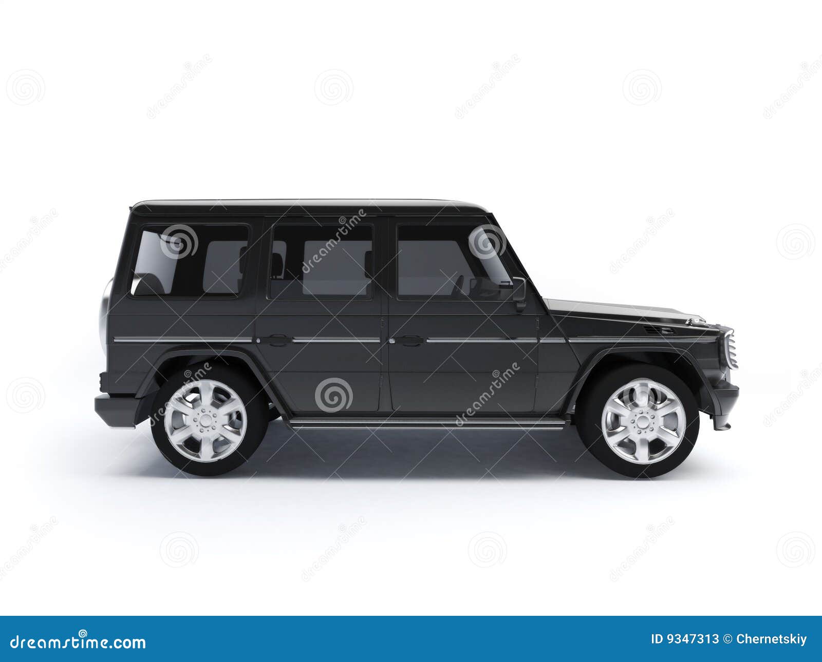 Offroad car side view stock illustration. Illustration of sporty - 9347313