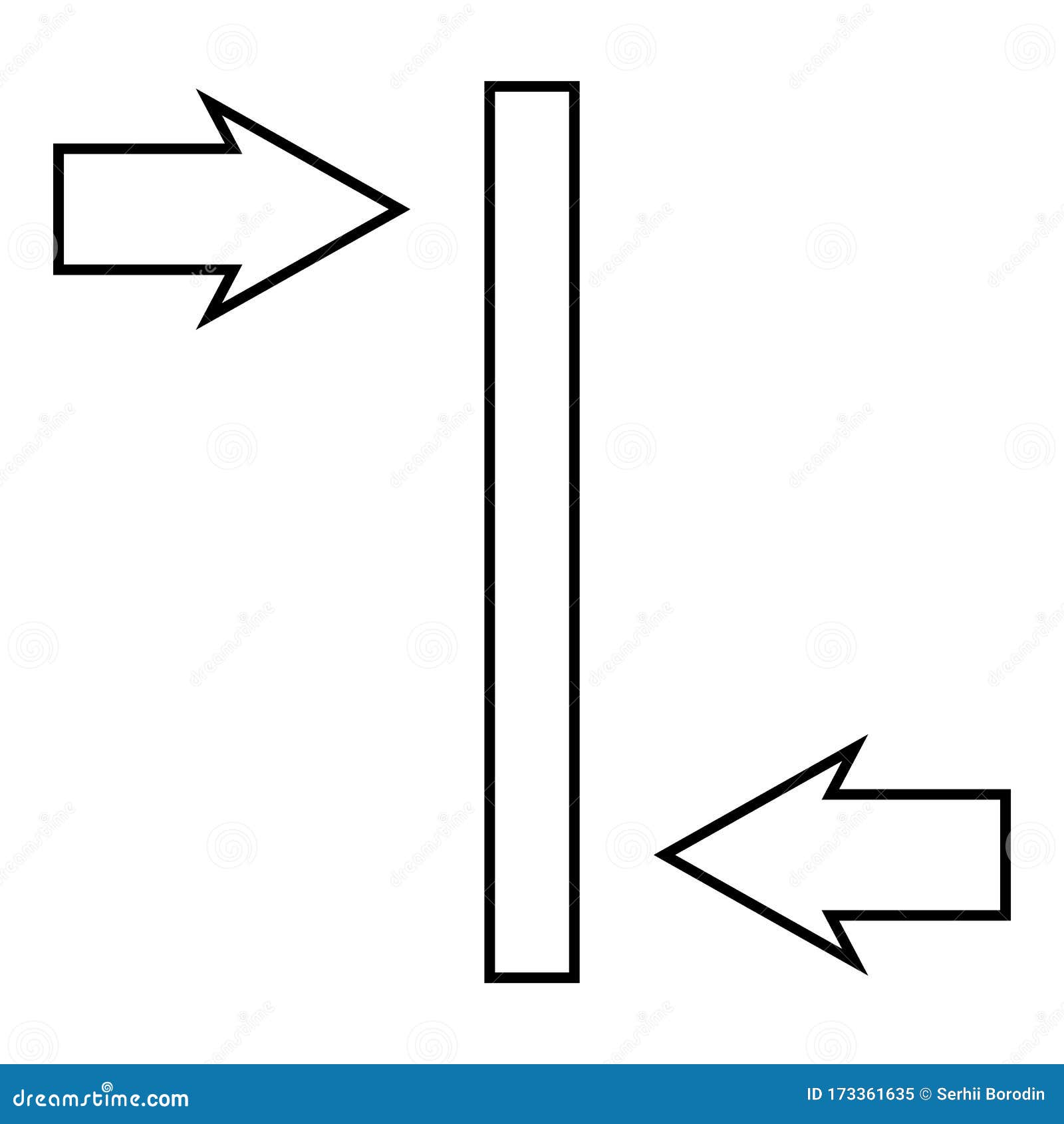 Offset Image Pattern Designation on the Wallpaper Symbol Icon Outline ...