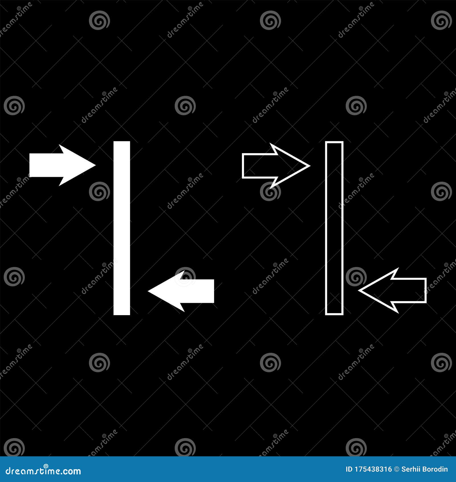 Offset Image Pattern Designation On The Wallpaper Symbol Icon Outline ...