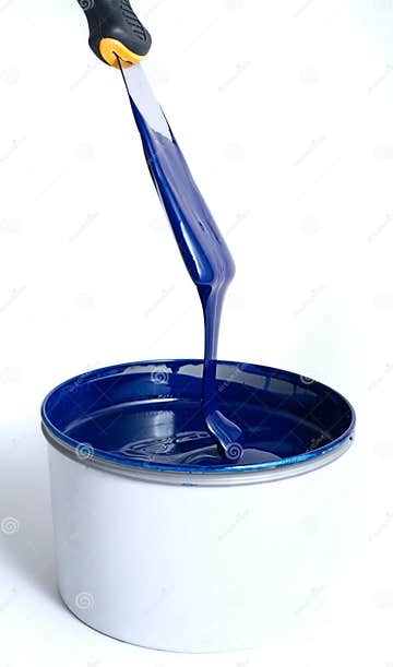 Offset ink flow stock image. Image of blue, liquid, colorful - 4640315