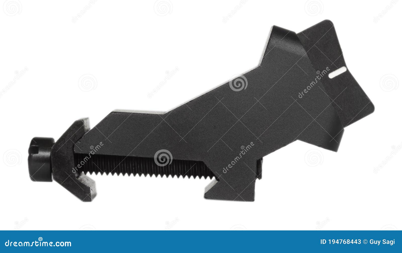 Offset Iron Sights for an AR-15 Stock Image - Image of black, shooting ...