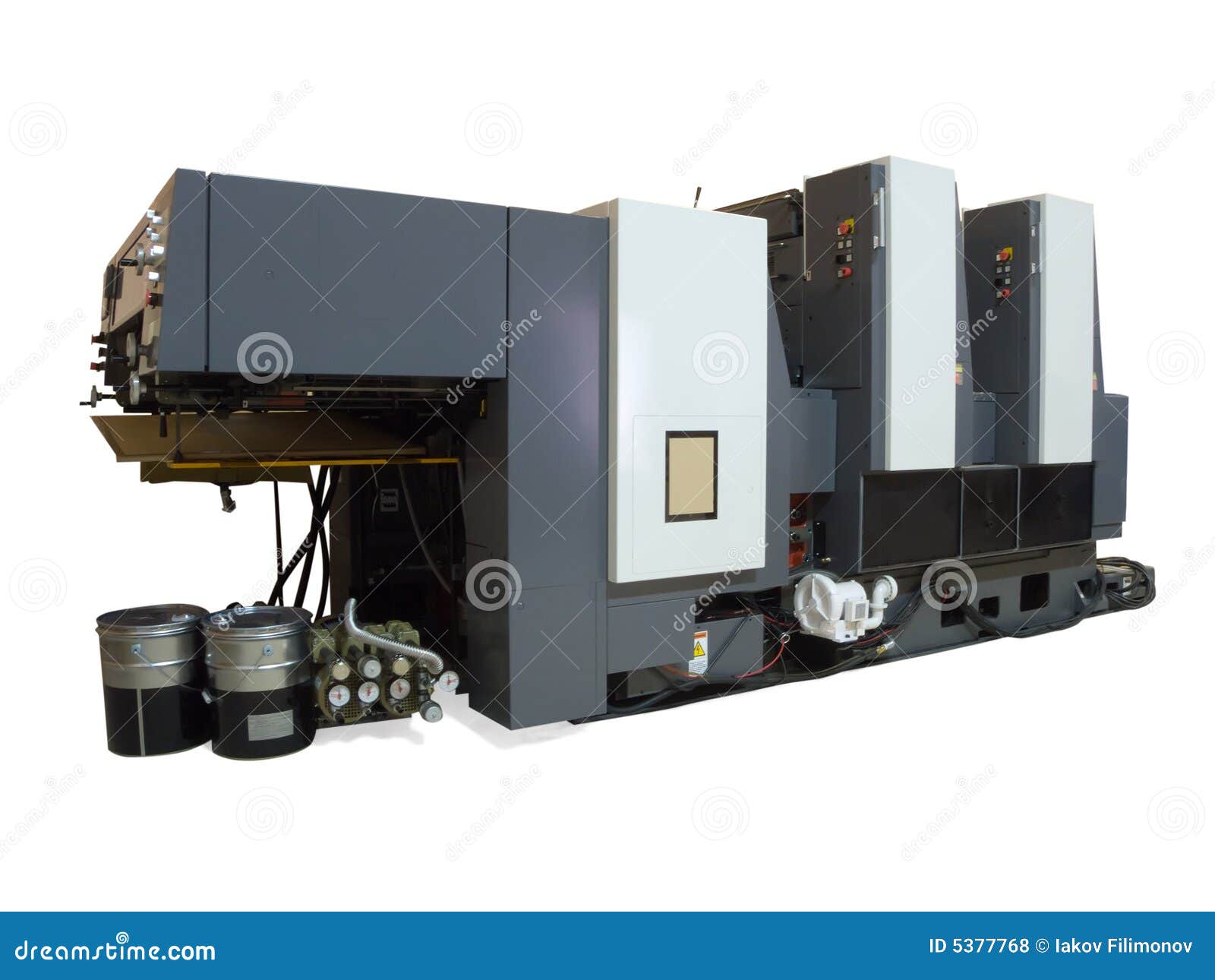 Offset machine stock photo. Image of printed, machine - 5377768