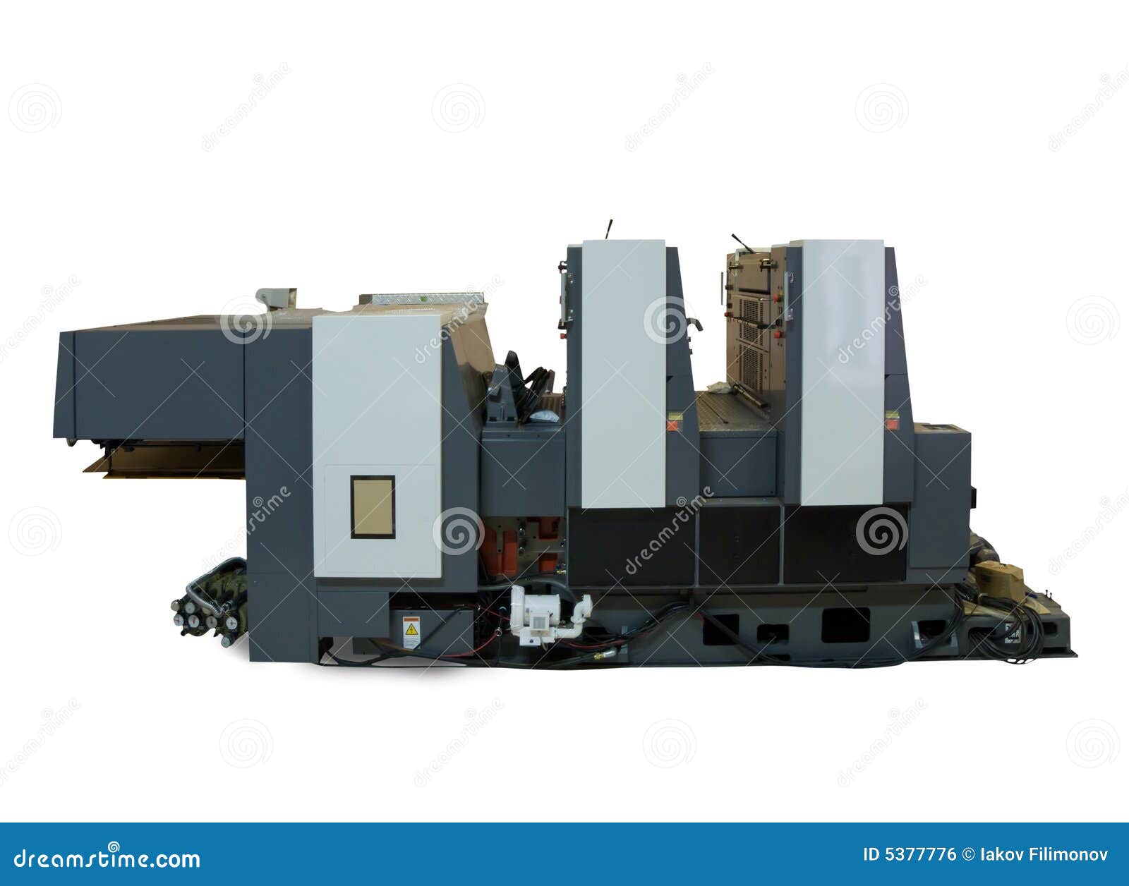 Offset machine stock photo. Image of stamping, tool, printed - 5377776