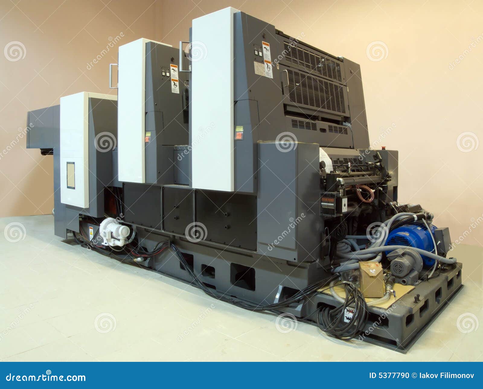 Offset machine stock photo. Image of stamping, machine - 5377790