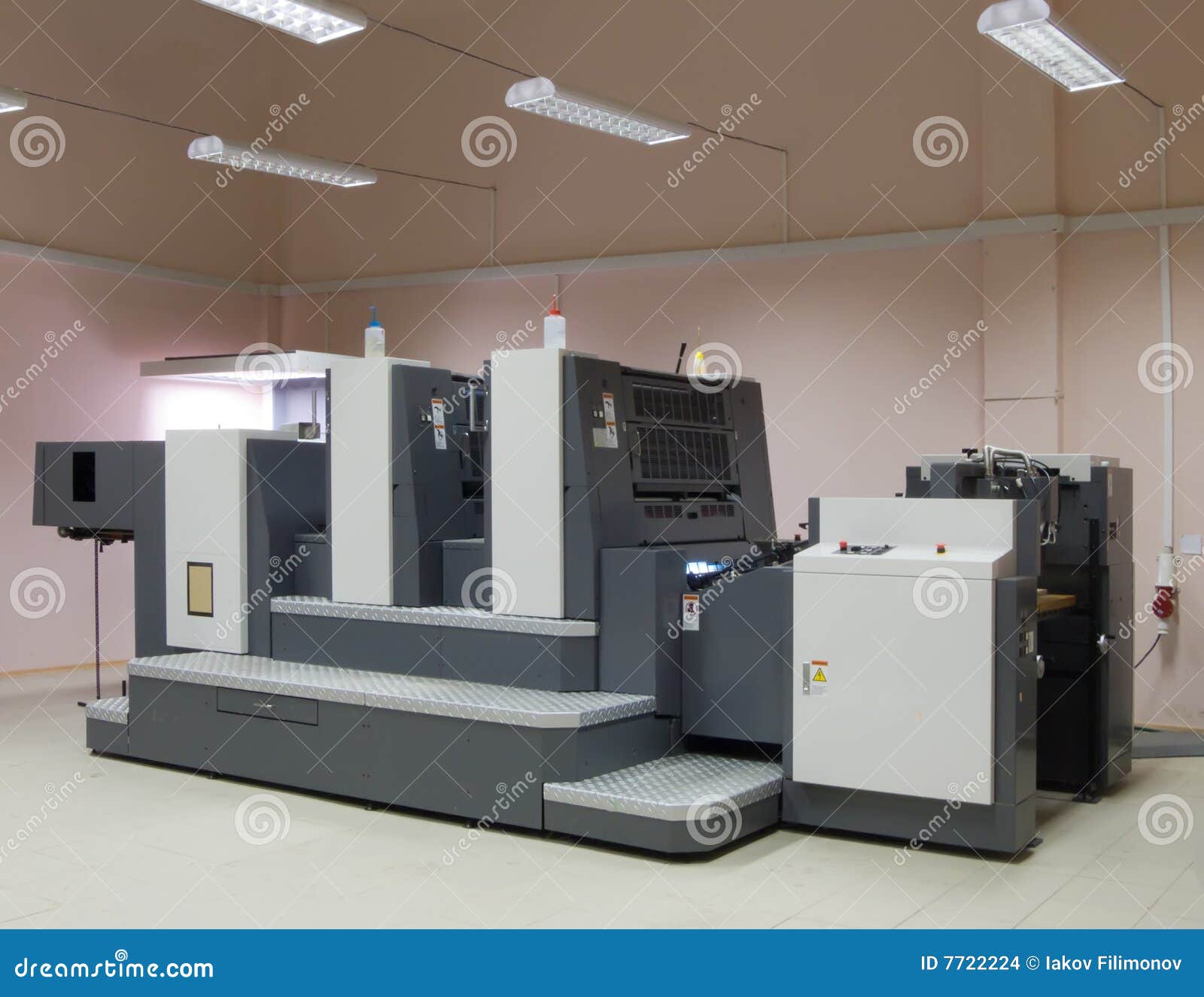 Offset machine stock photo. Image of magazine, industry - 7722224