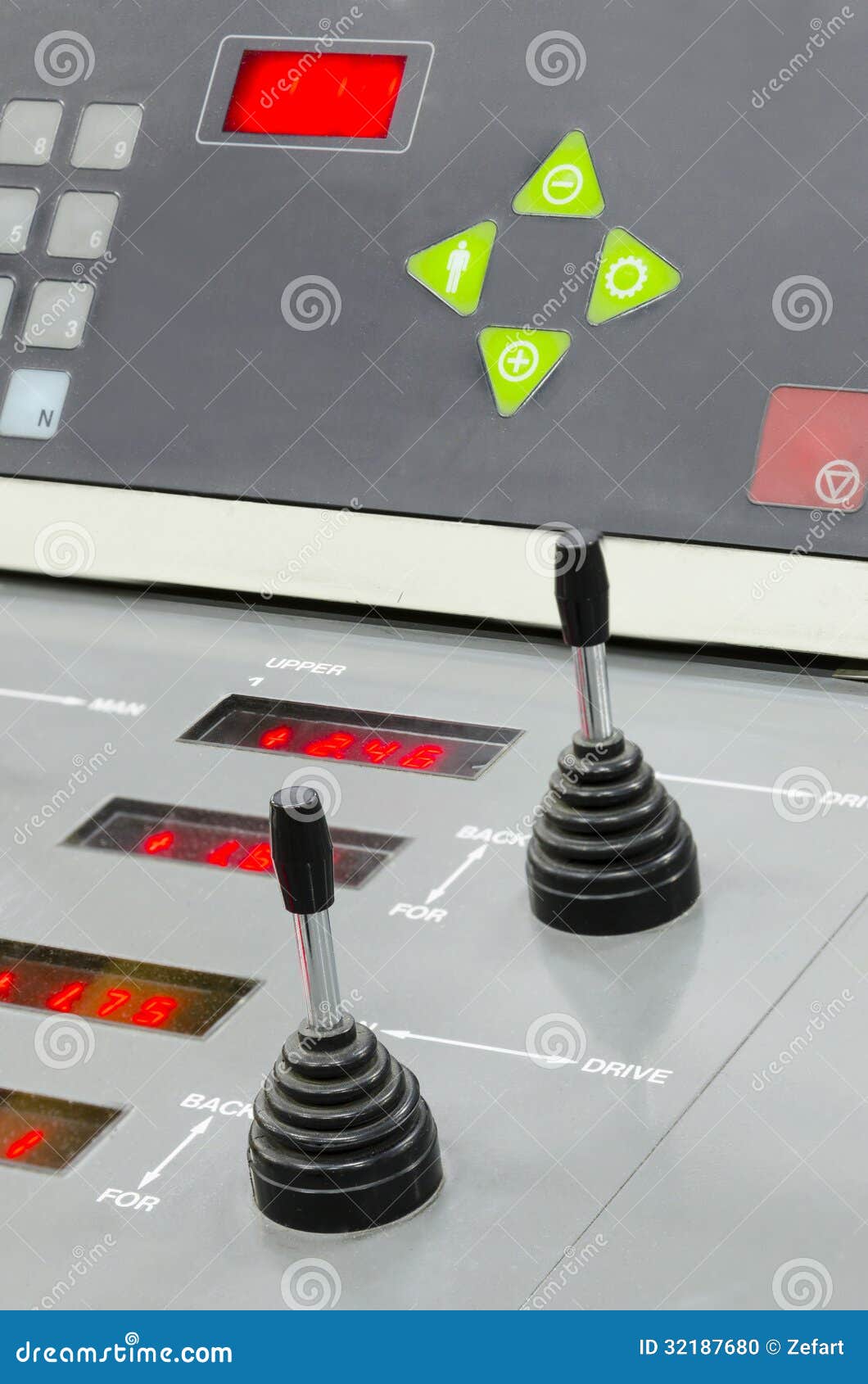 Offset Machine Press Print at Control Unit Table Stock Photo - Image of ...