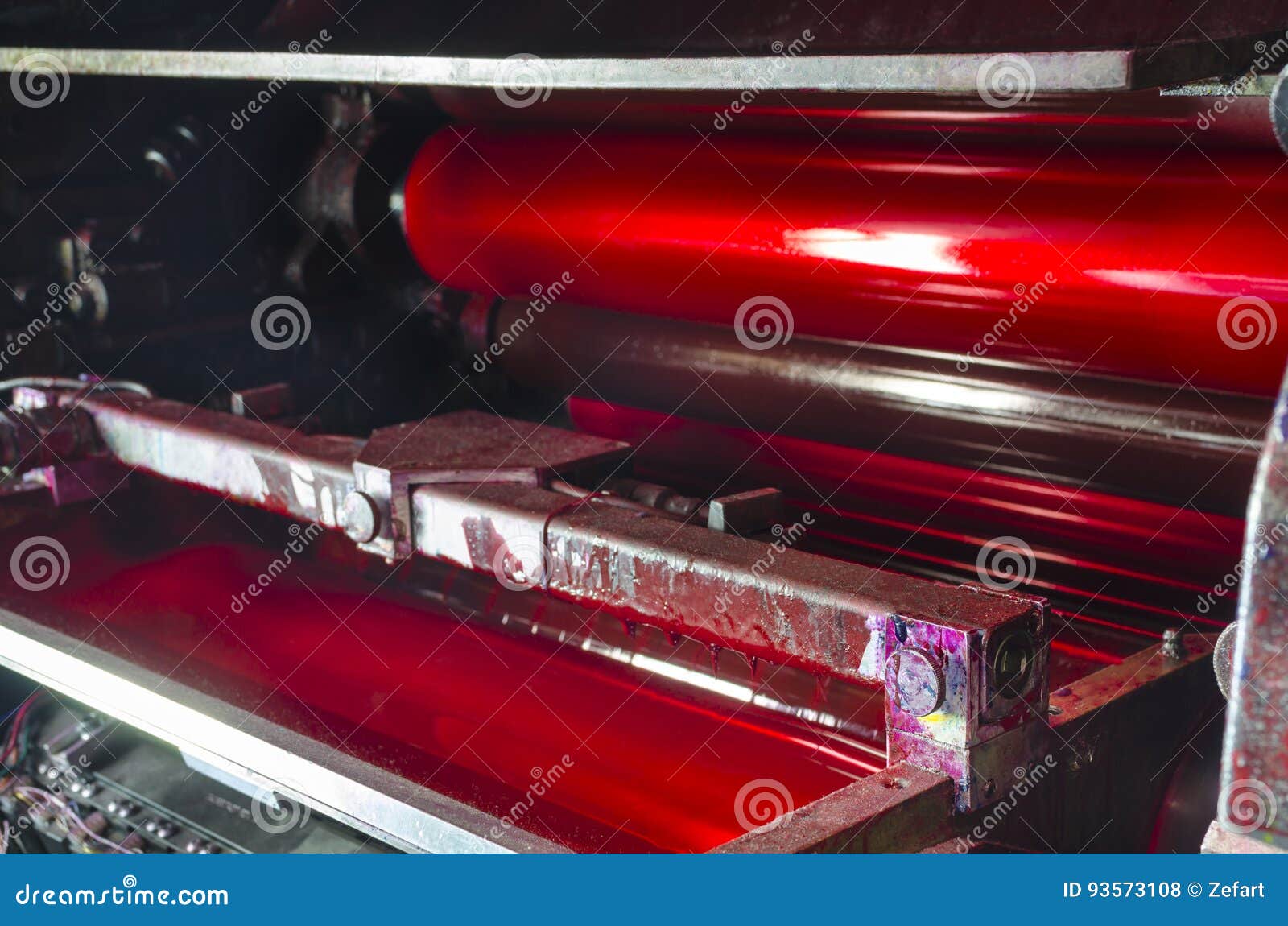 Offset Machine Press Print Magenta Ink Unit Stock Photo - Image of ... Offset Machine Press Print Magenta Ink Unit Stock Photo - Image of ...