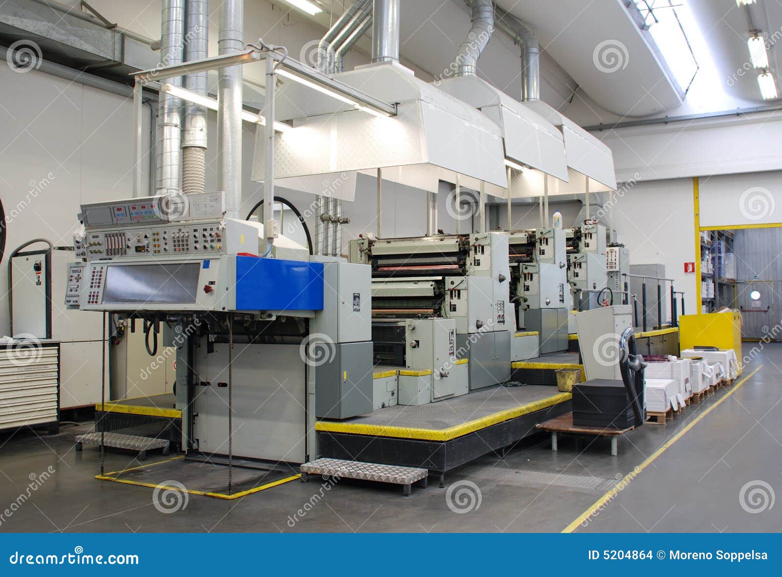 Offset press stock photo. Image of publish, trade, commerce - 5204864