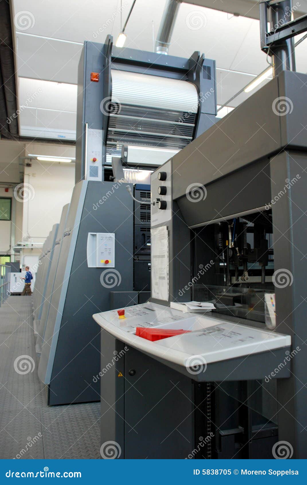 Offset press stock image. Image of printing, trade, machine - 5838705