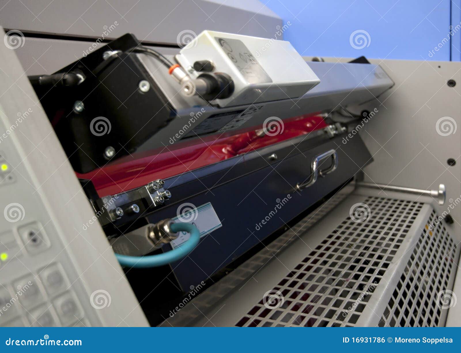 Offset Press Printing for Labels Stock Photo - Image of film, offset ...