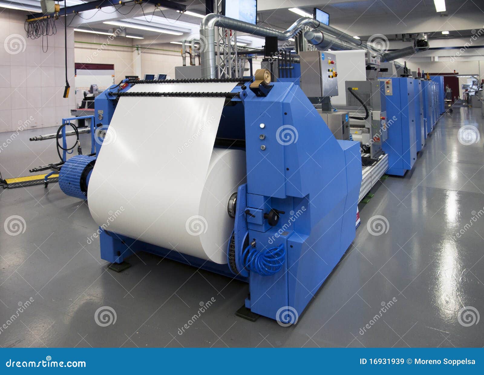 Offset Press Printing for Labels Stock Image - Image of house ...