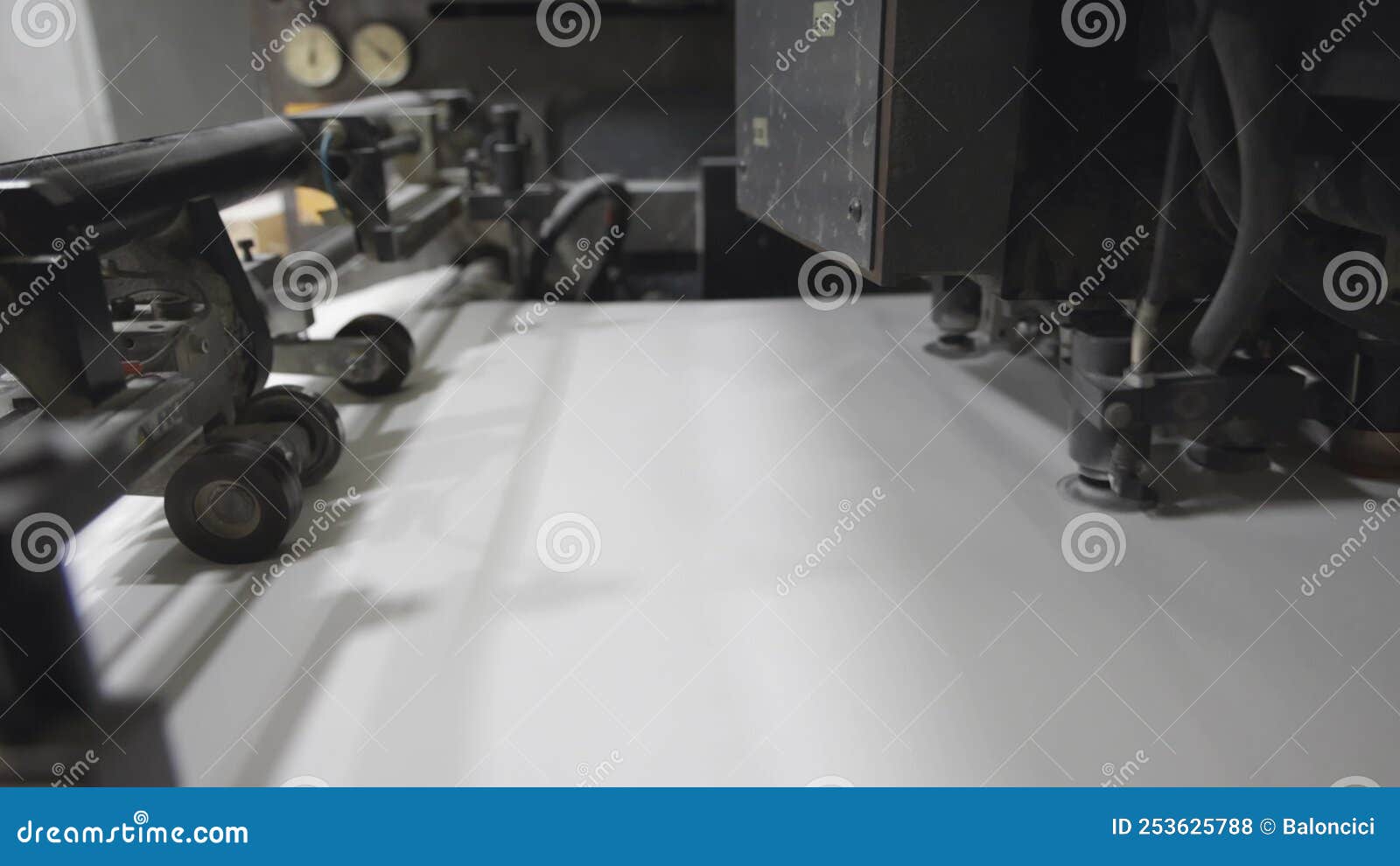 Printing press machine stock footage. Video of production - 253625788