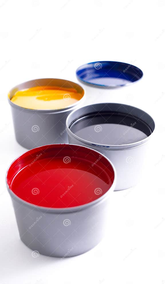 Offset printing ink stock photo. Image of printing, blue - 4552286