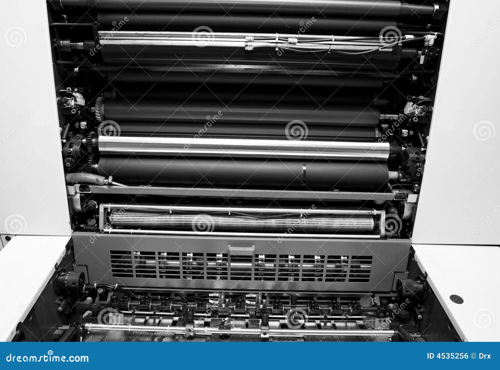 Offset Printing Machine stock photo. Image of pantone - 4535256