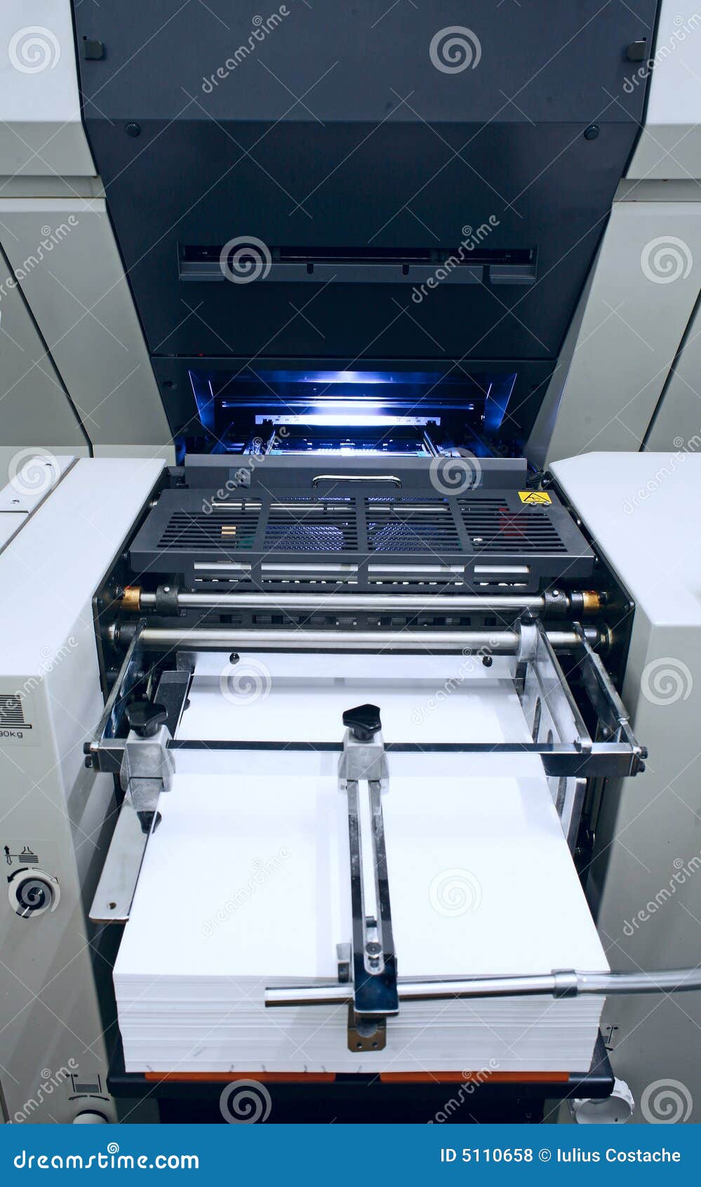 Offset Printing Machine stock photo. Image of shop, industrial - 5110658
