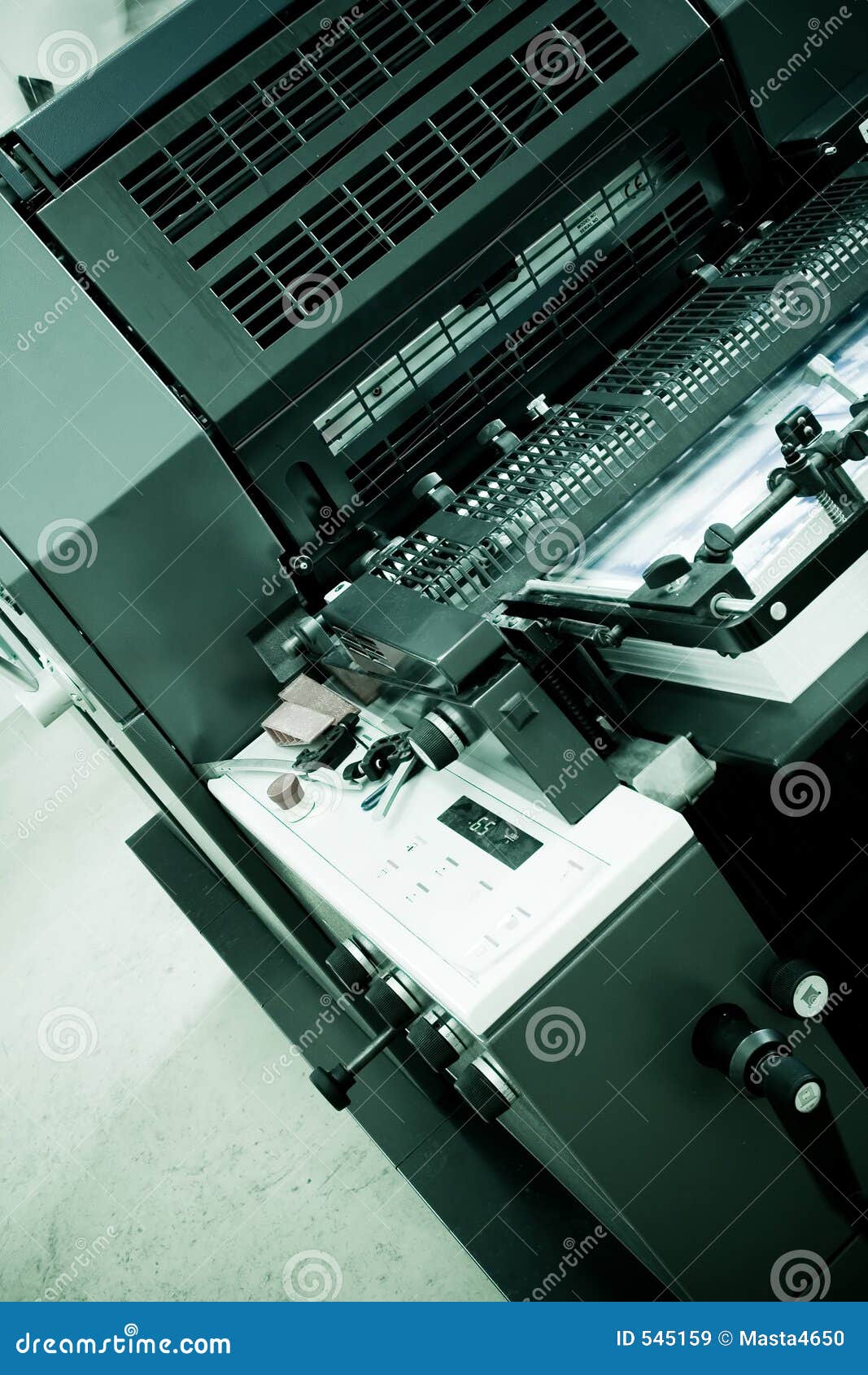 Offset Printing Machine stock image. Image of magazine - 545159