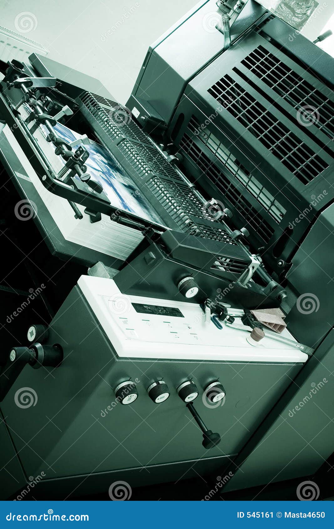 Offset Printing Machine stock image. Image of commercial - 545161