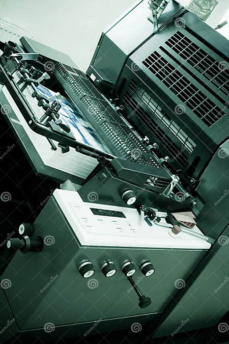 Offset Printing Machine stock image. Image of commercial - 545161