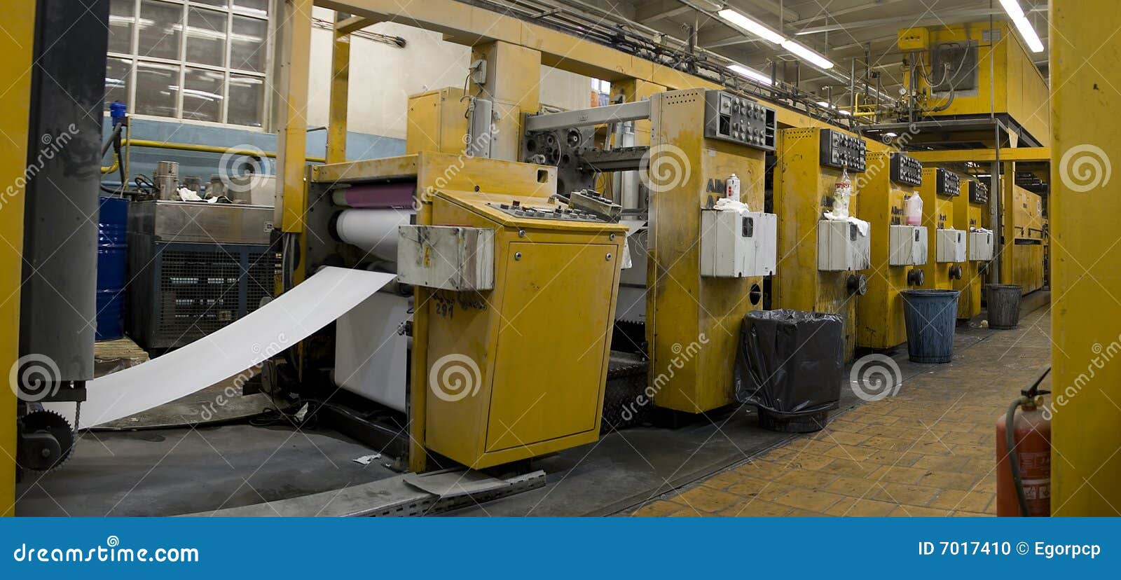 Offset Printing Machine stock photo. Image of mechanism - 7017410