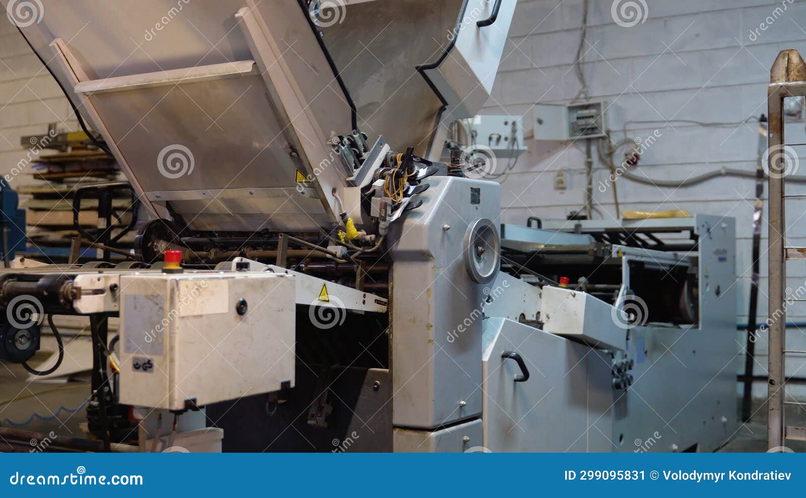 Offset Printing Machine at Printing Factory Stock Video - Video of ...