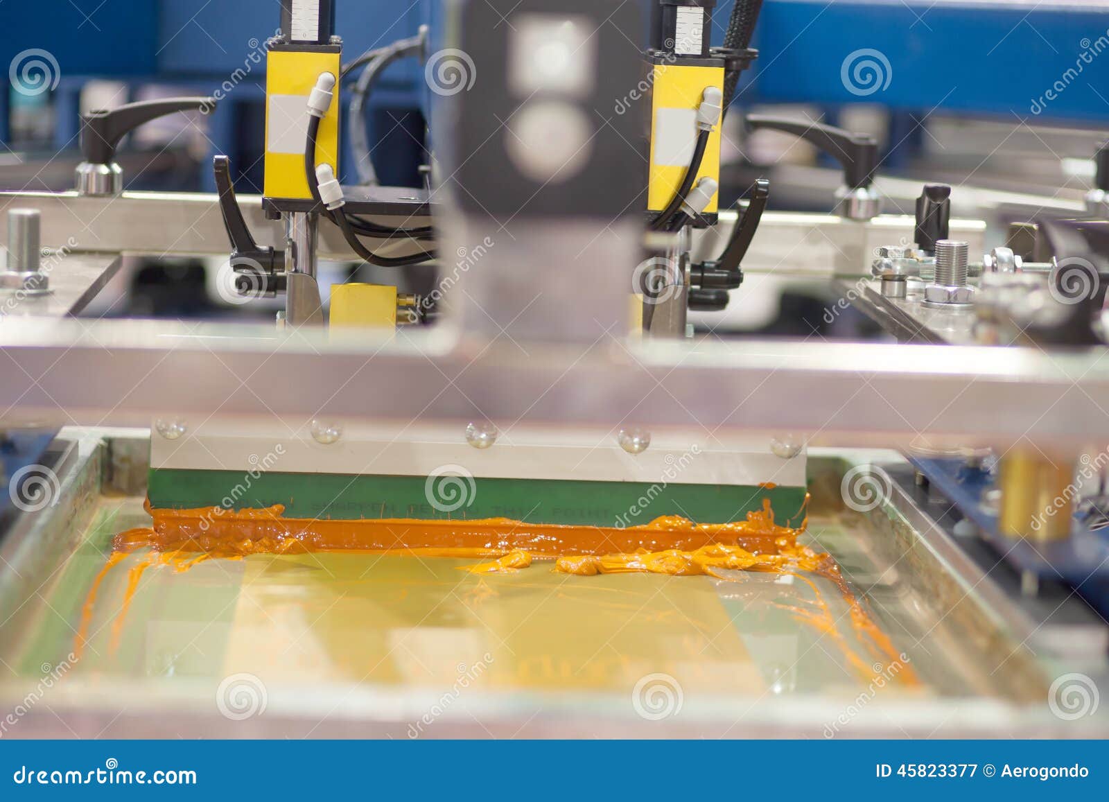 Offset printing machine stock image. Image of equipment - 45823377
