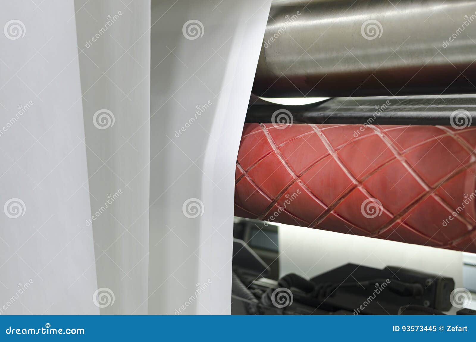 Detail of Roll Offset Printing Machine Stock Image - Image of business ...