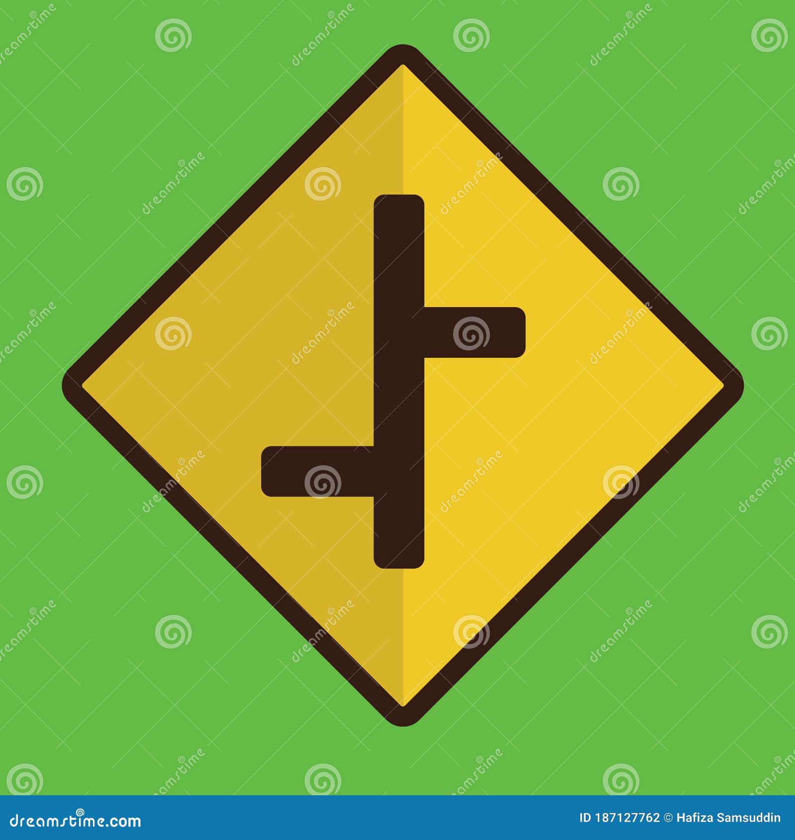 Offset Road Sign. Vector Illustration Decorative Design Stock Vector ...