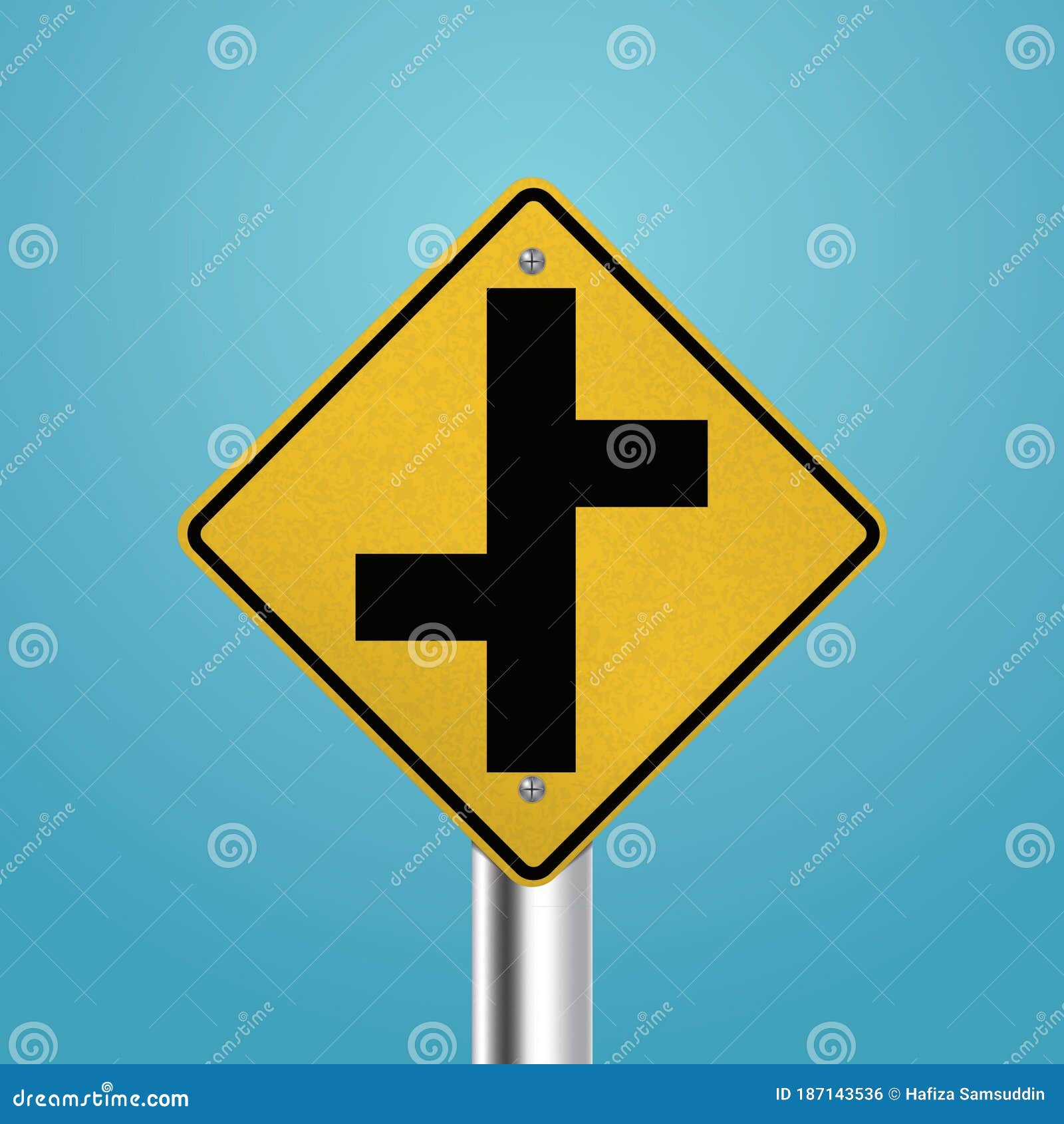 Offset Road Signboard. Vector Illustration Decorative Design Stock ...