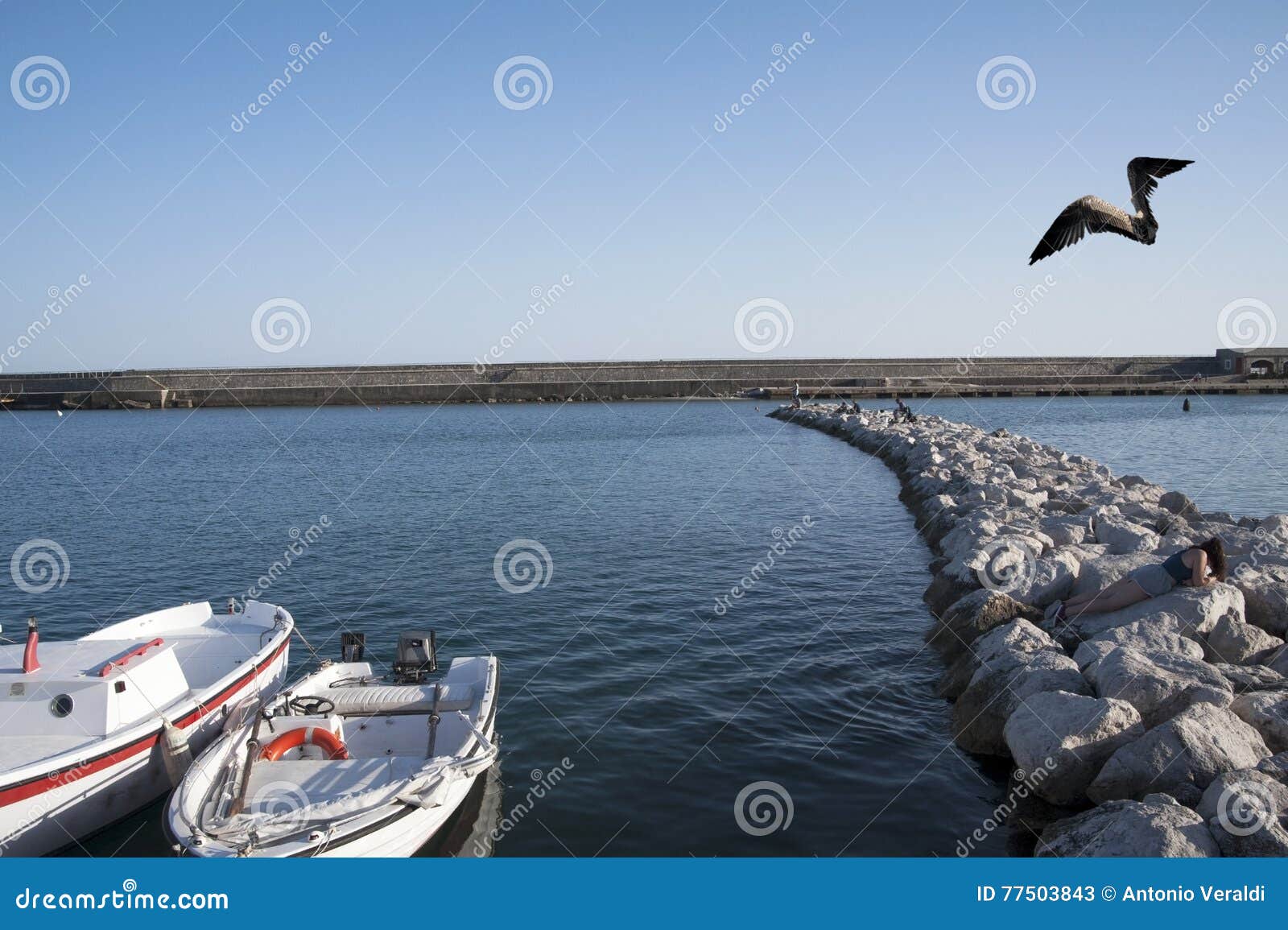 Offshore barrier stock image. Image of dock, jetty, beach - 77503843