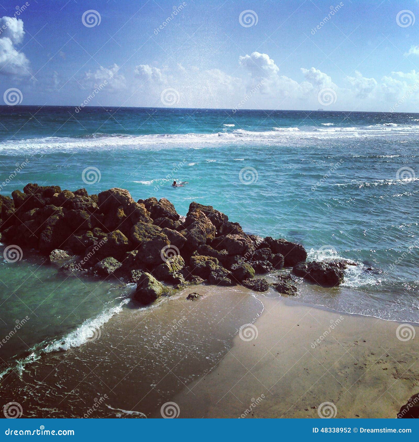 Offshore stock photo. Image of offshore, rocks, beach - 48338952