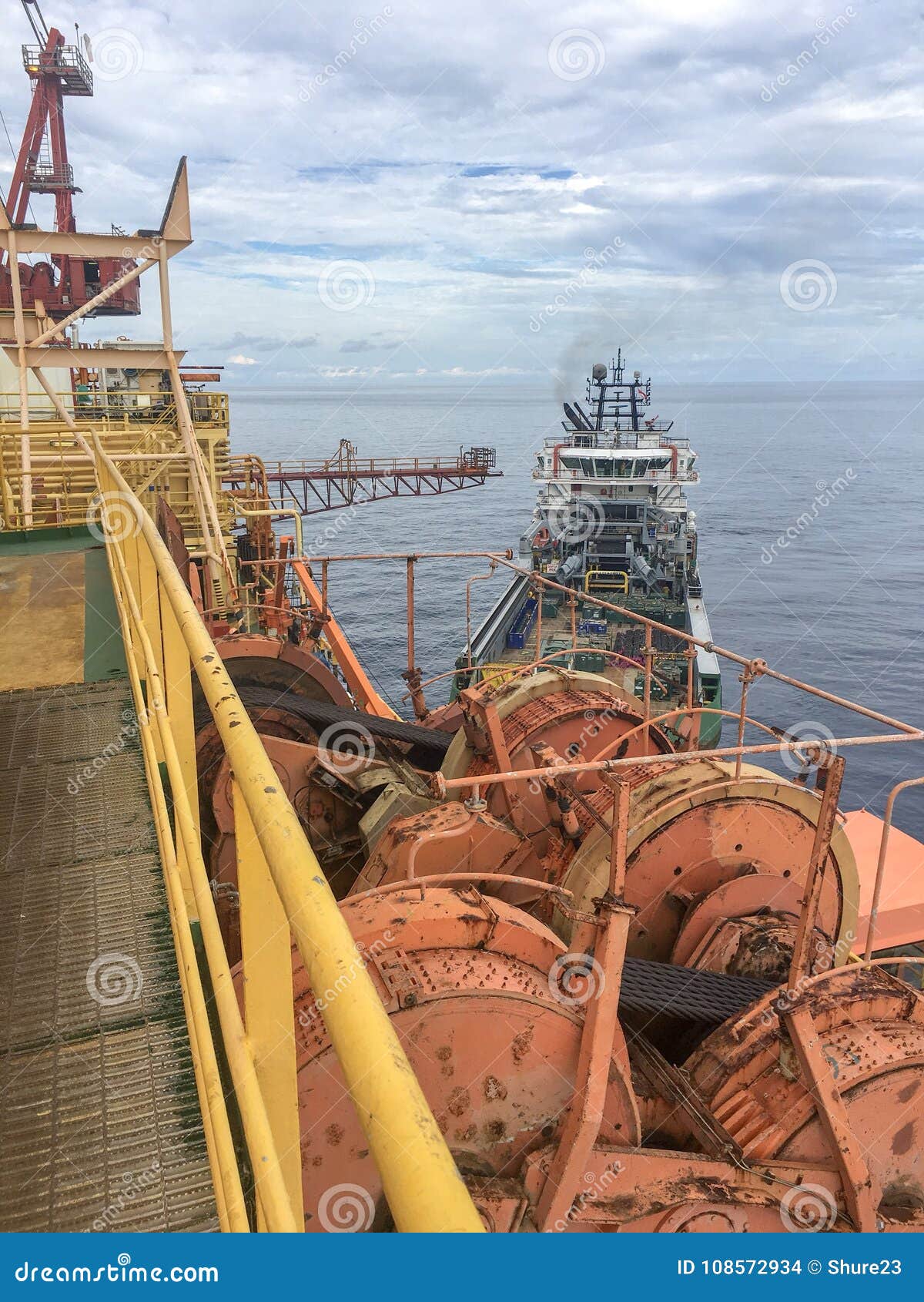Offshore cargo operations stock photo. Image of offshore - 108572934