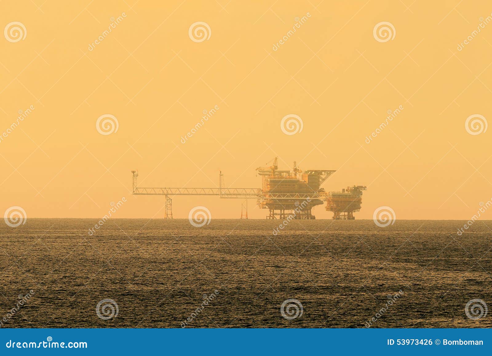 Offshore Central Processing Production Platforms For Oil And Gas Stock