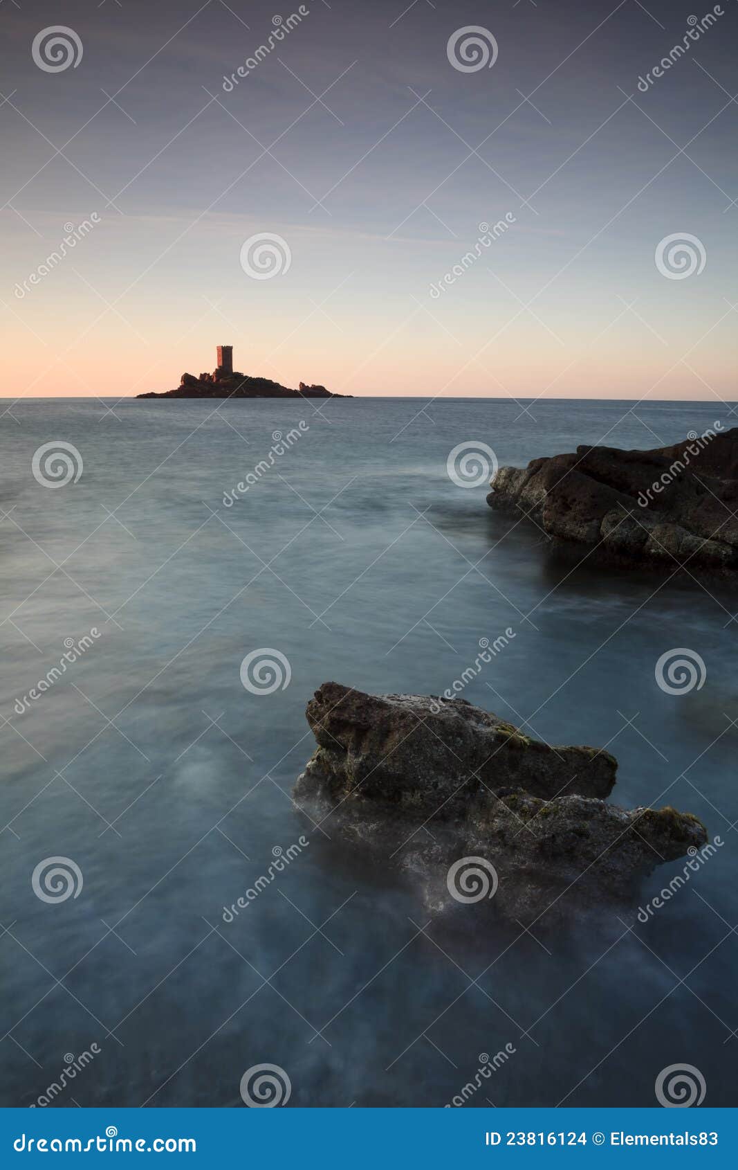 Offshore coastal island stock photo. Image of dawn, morning - 23816124