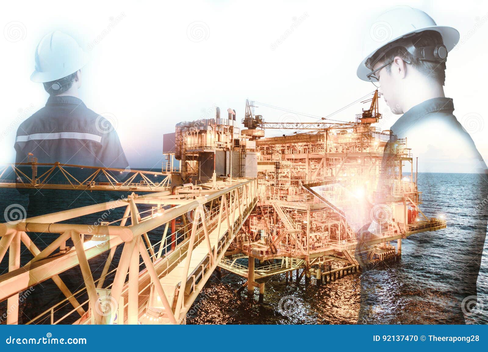Offshore Construction Platform for Production Oil and Gas with B Stock ...