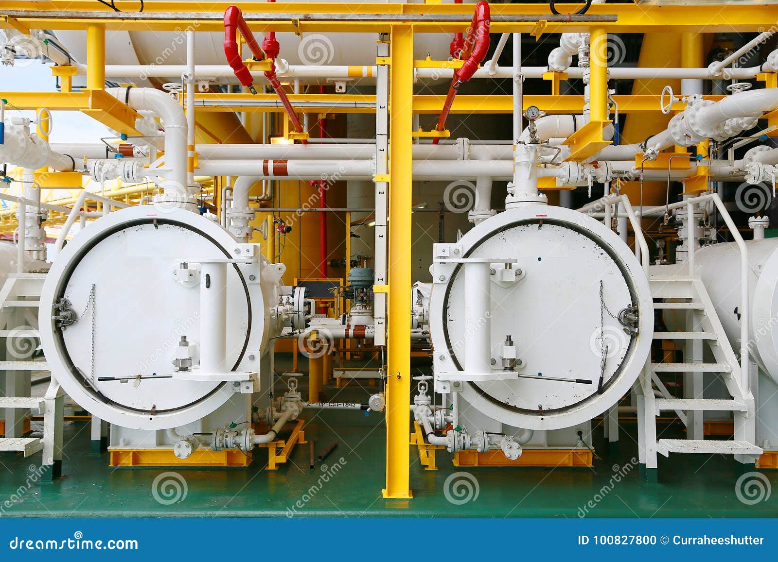 Offshore Construction Platform for Production Oil and Gas. Oil and Gas ...