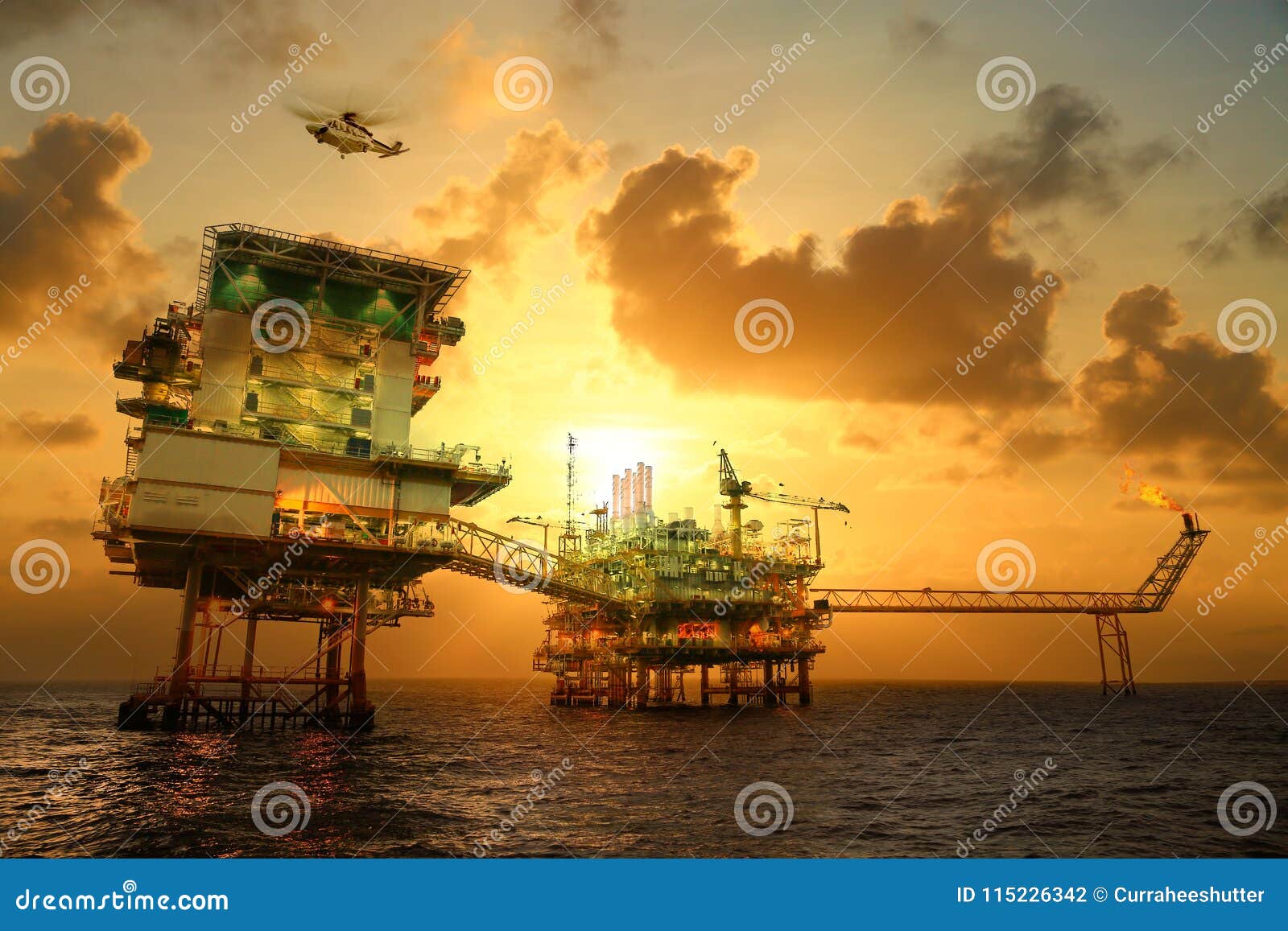Offshore Construction Platform For Production Oil And Gas, Oil And Gas ...